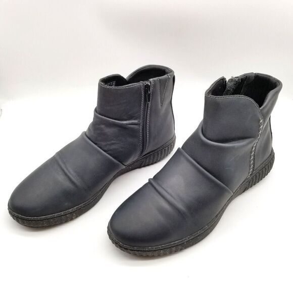 Clarks | Shoes | Clarks Caroline Rae Boots Womens 9 M Black Leather ...